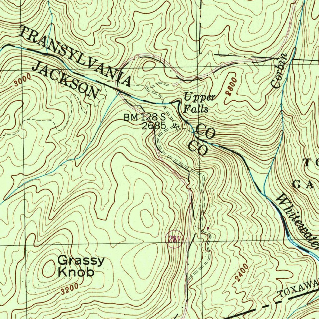 Cashiers, NC-SC-GA (1997, 24000-Scale) Map by United States Geological ...