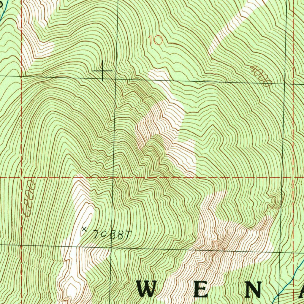 Cashmere Mountain, WA (1989, 24000-Scale) Map by United States ...