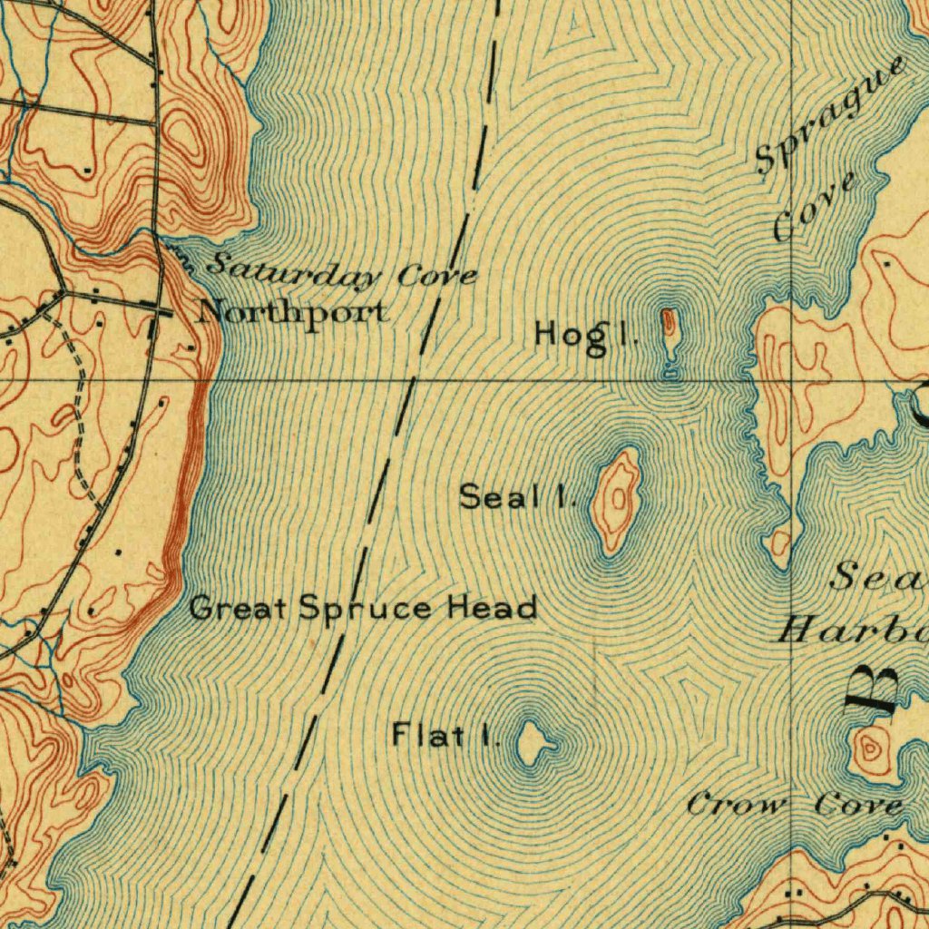 Castine, ME (1902, 62500-Scale) Map by United States Geological Survey ...
