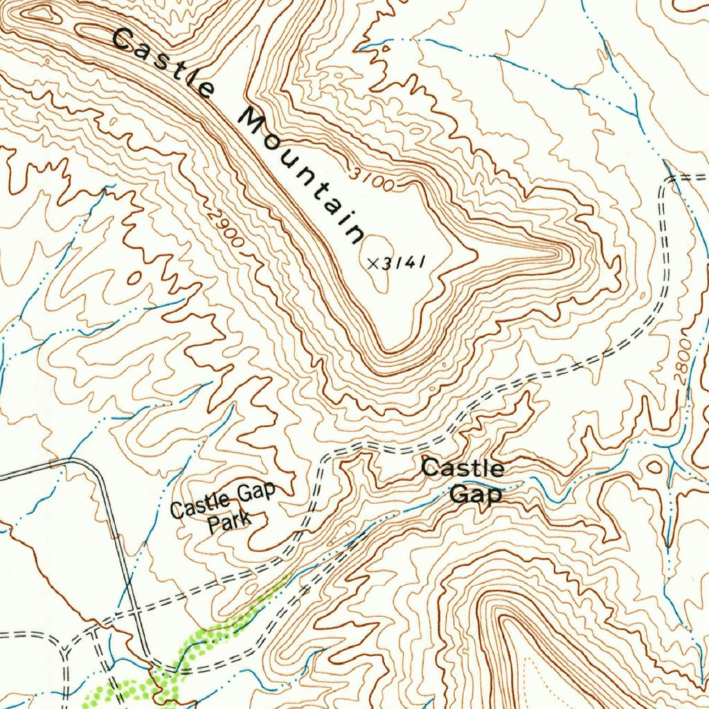 Castle Gap, TX (1974, 24000-Scale) Map by United States Geological ...