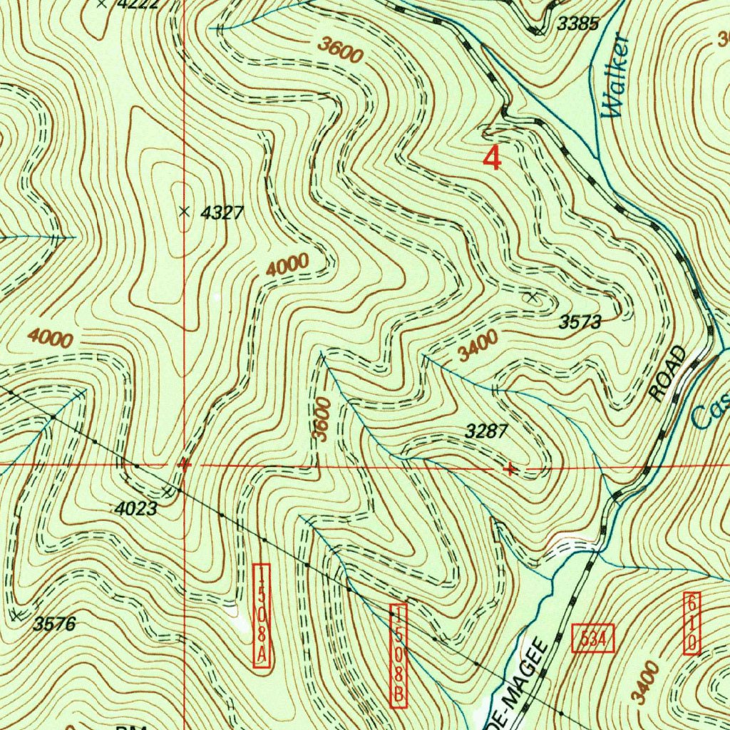 Cataract Peak, ID (1996, 24000-Scale) Map by United States Geological ...