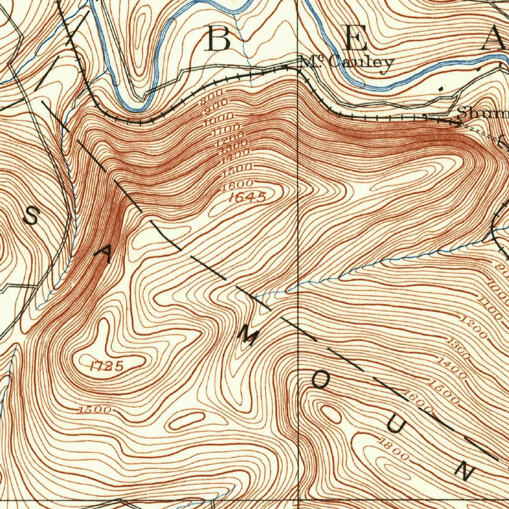 Catawissa, PA (1889, 62500-Scale) Map by United States Geological ...