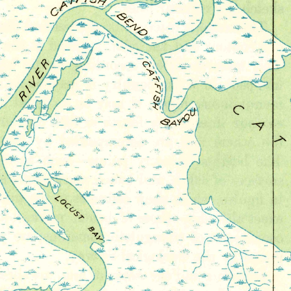 Catfish Lake, LA (1935, 31680-Scale) Map by United States Geological ...