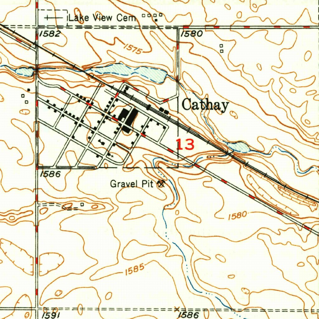 Cathay, ND (1949, 24000-Scale) Map by United States Geological Survey ...