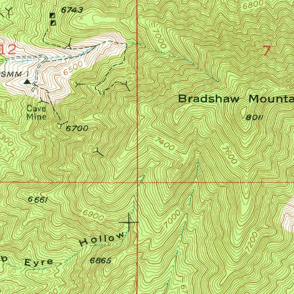 Cave Canyon, UT (1953, 24000-Scale) Map by United States Geological ...