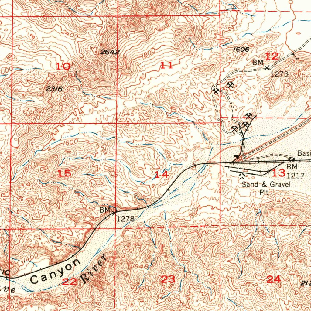 Cave Mountain, CA (1948, 62500-Scale) Map by United States Geological ...