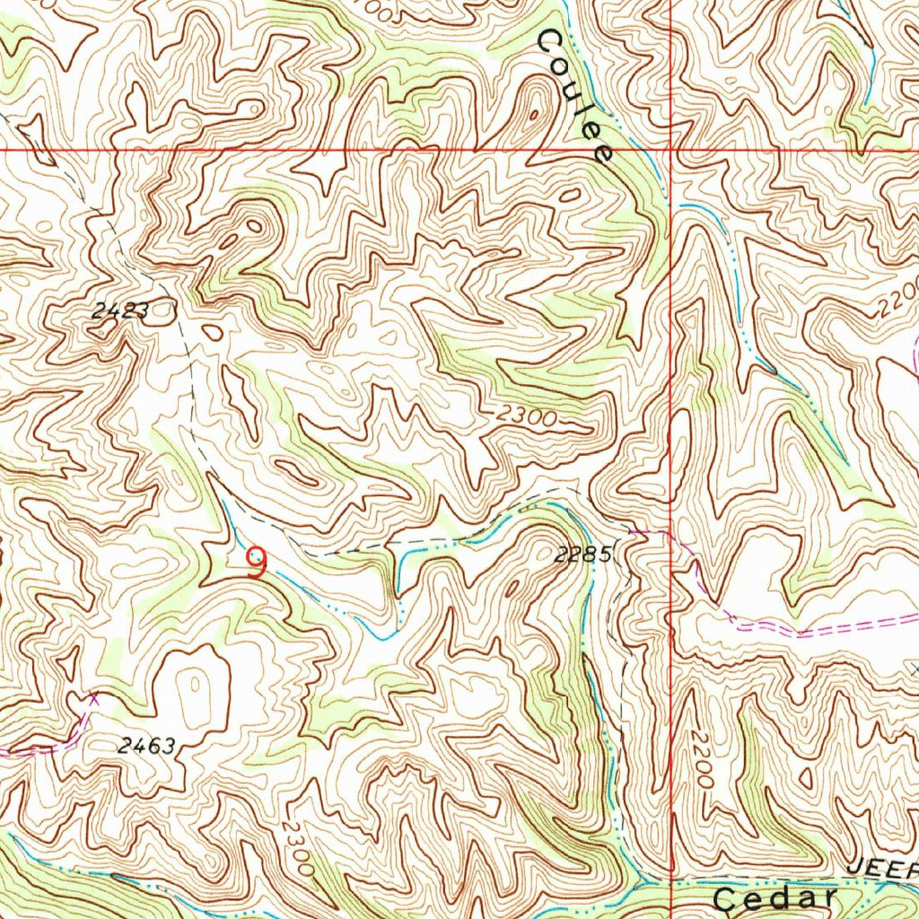 Cedar Coulee, MT (1969, 24000-Scale) Map by United States Geological ...