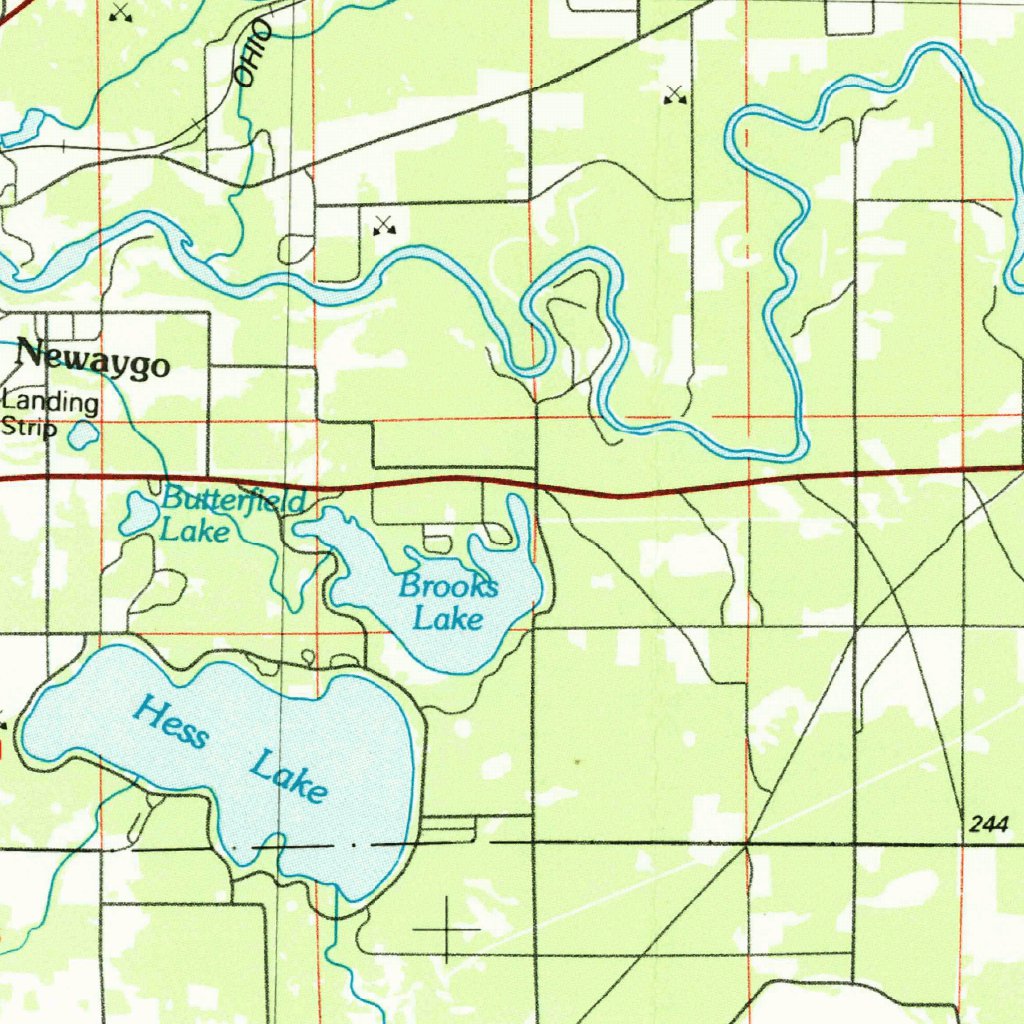Cedar Springs, MI (1985, 100000-Scale) Map by United States Geological ...