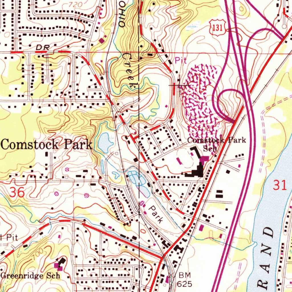 Cedar Springs SW, MI (1967, 24000-Scale) Map by United States ...