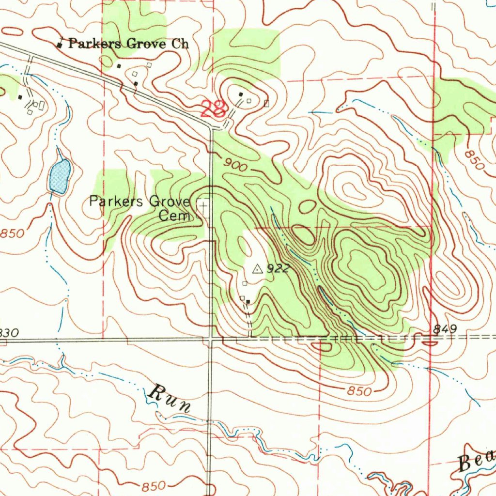 Center Point SW, IA (1968, 24000-Scale) Map by United States Geological ...