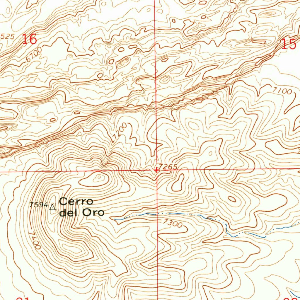 Cerro Del Oro, NM (1964, 24000-Scale) Map by United States Geological ...