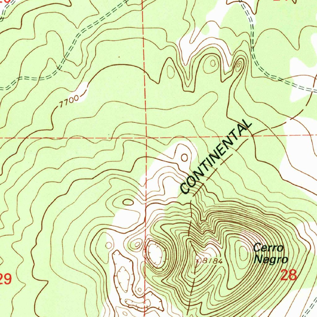 Cerro Hueco, NM (1995, 24000-Scale) Map by United States Geological ...