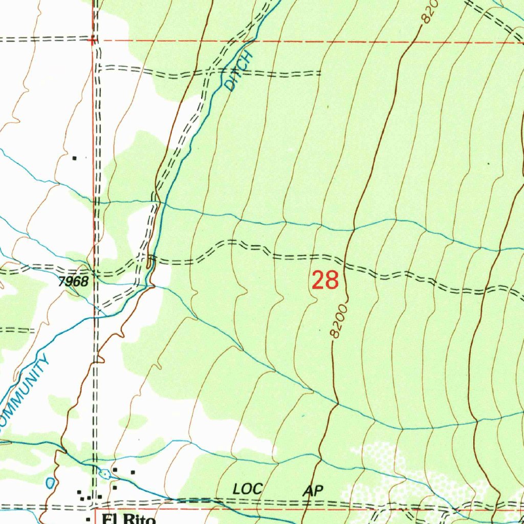 Cerro, NM (1995, 24000-Scale) Map by United States Geological Survey ...