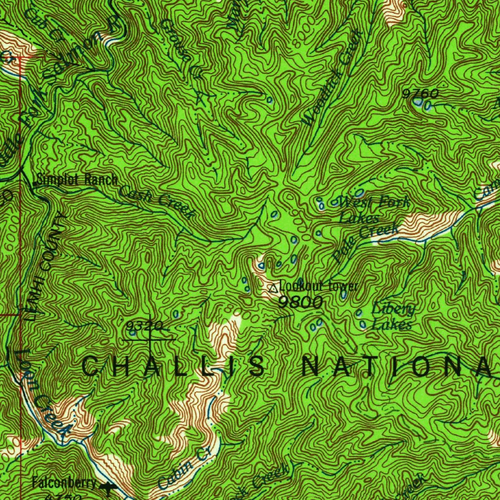 Challis, ID (1960, 250000-Scale) Map by United States Geological Survey ...