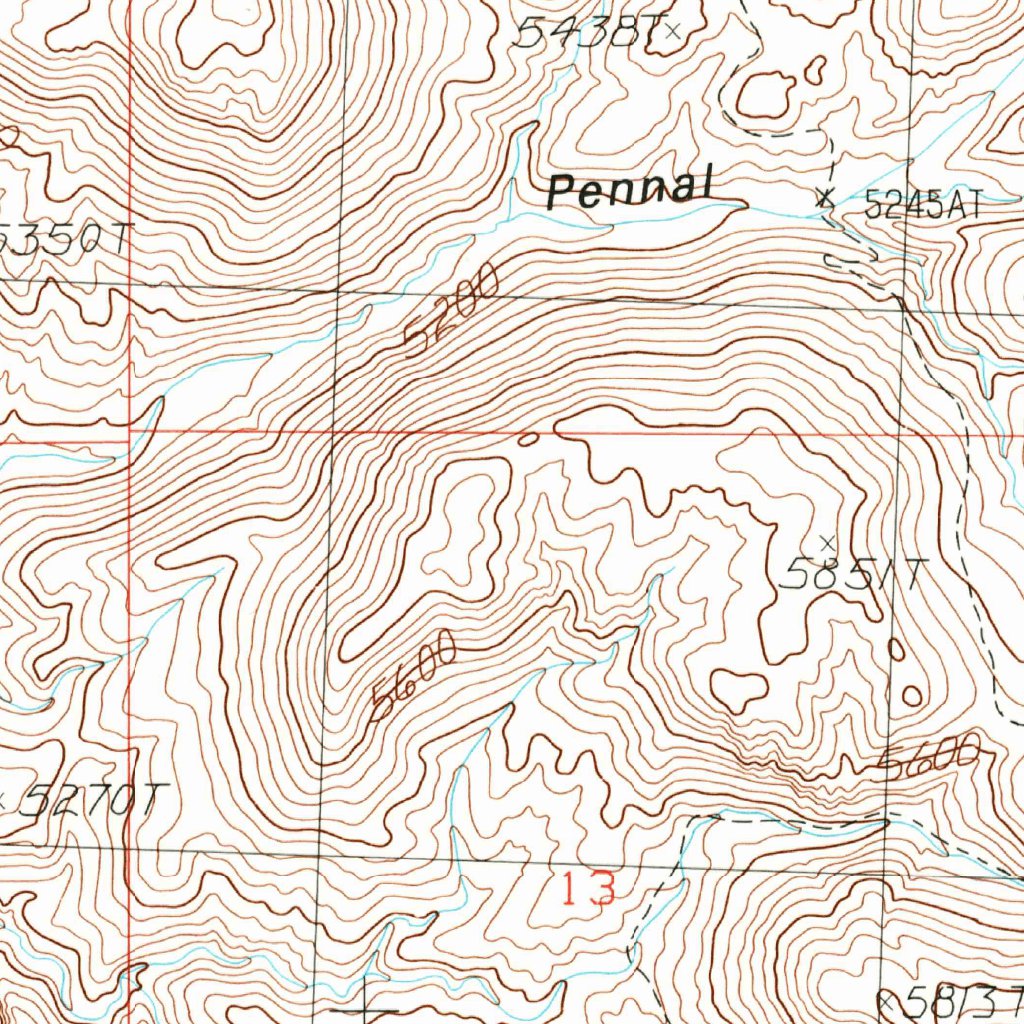Challis, ID (1989, 24000-Scale) Map by United States Geological Survey ...