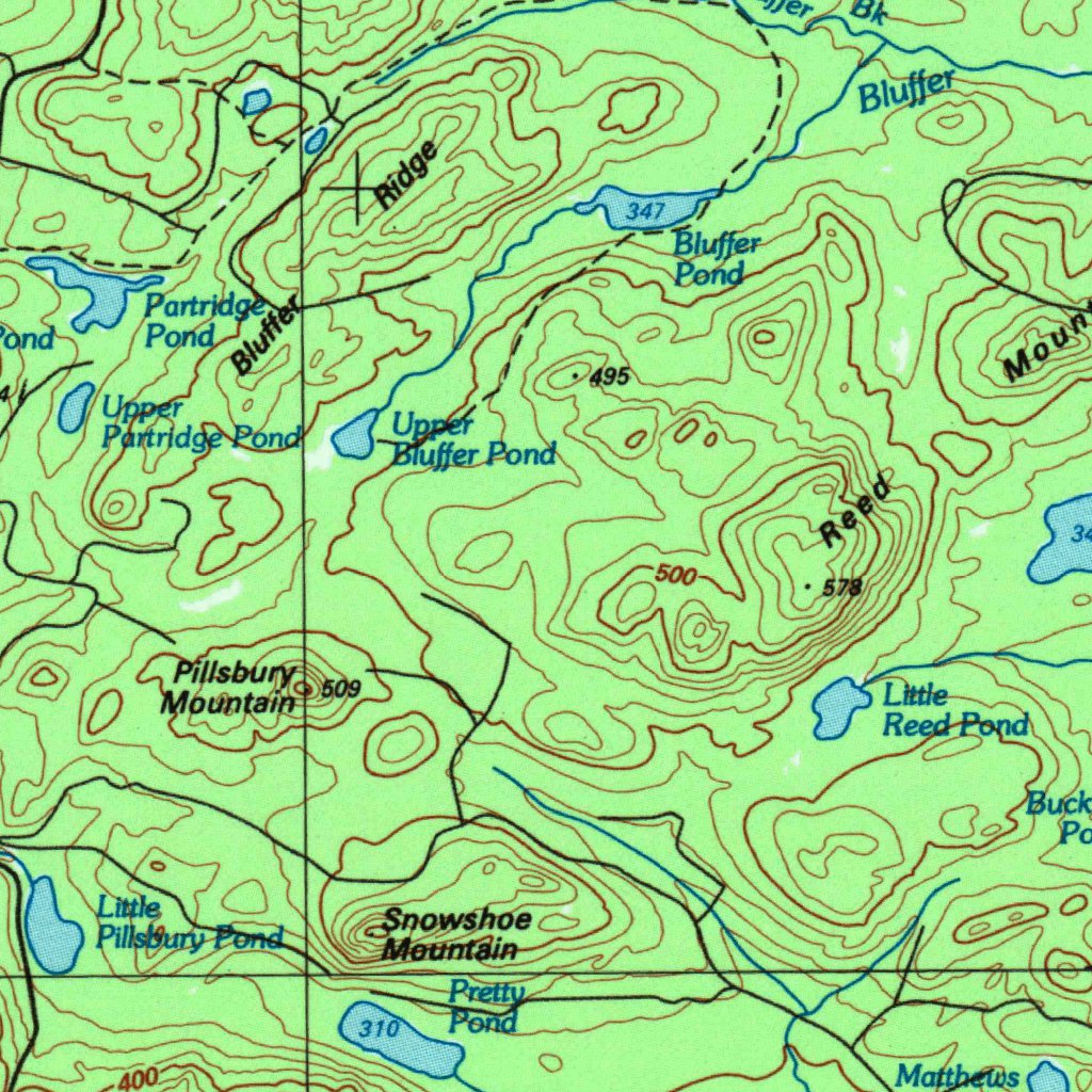 Chamberlain Lake, ME (1994, 100000-Scale) Map by United States ...