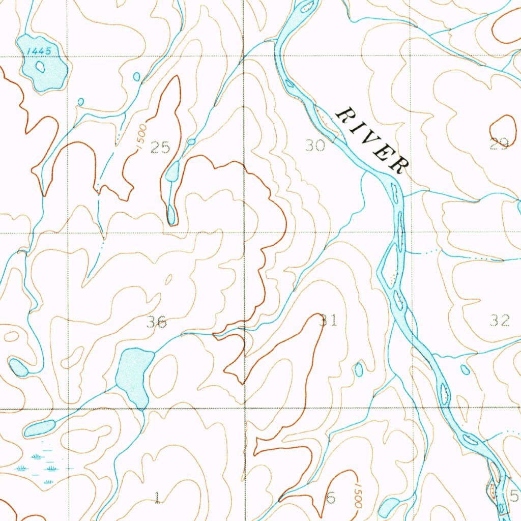 Chandler Lake D-1, AK (1971, 63360-Scale) Map by United States ...