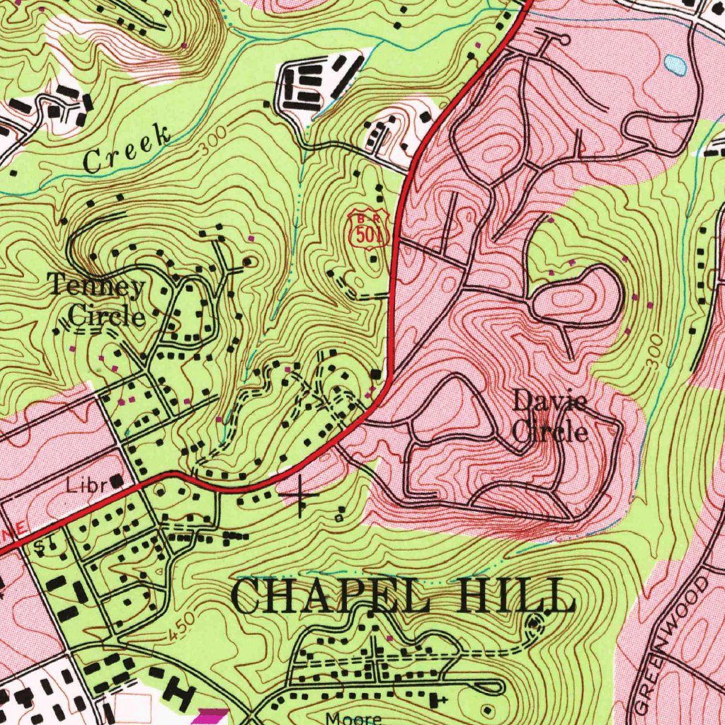 Chapel Hill, NC (1978, 24000-Scale) Map by United States Geological ...