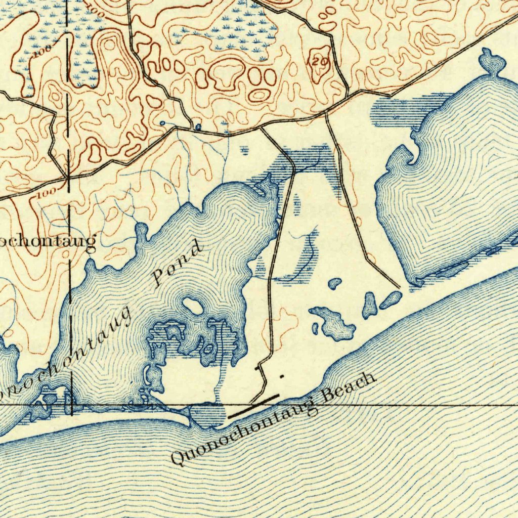 Charlestown, RI (1889, 62500-Scale) Map by United States Geological ...
