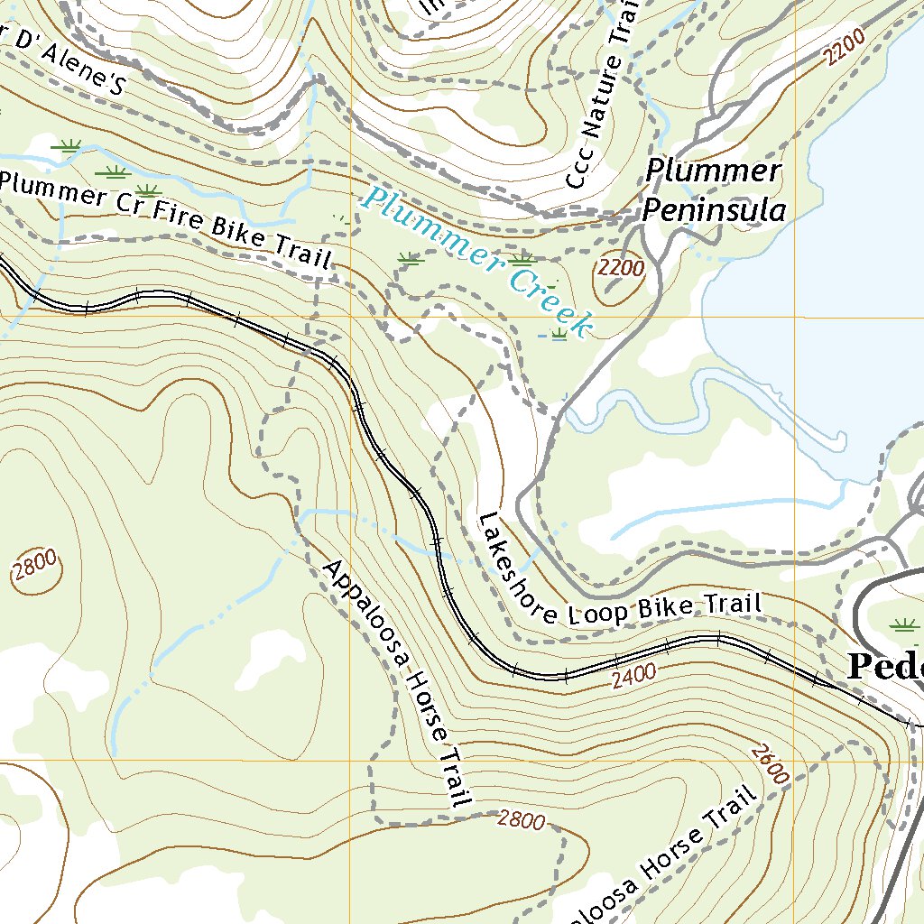 Chatcolet, ID (2020, 24000-Scale) Map by United States Geological ...