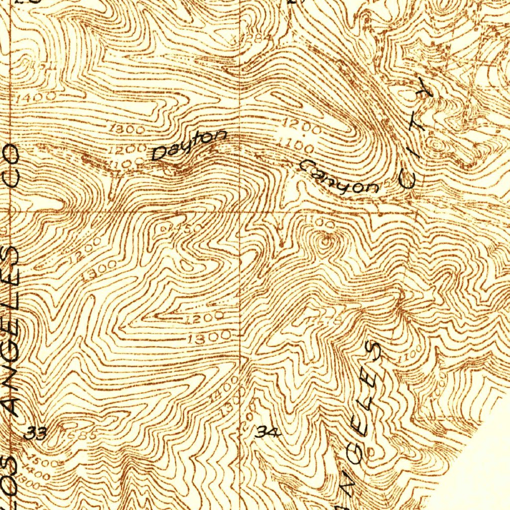 Chatsworth, CA (1929, 24000-Scale) Map by United States Geological ...
