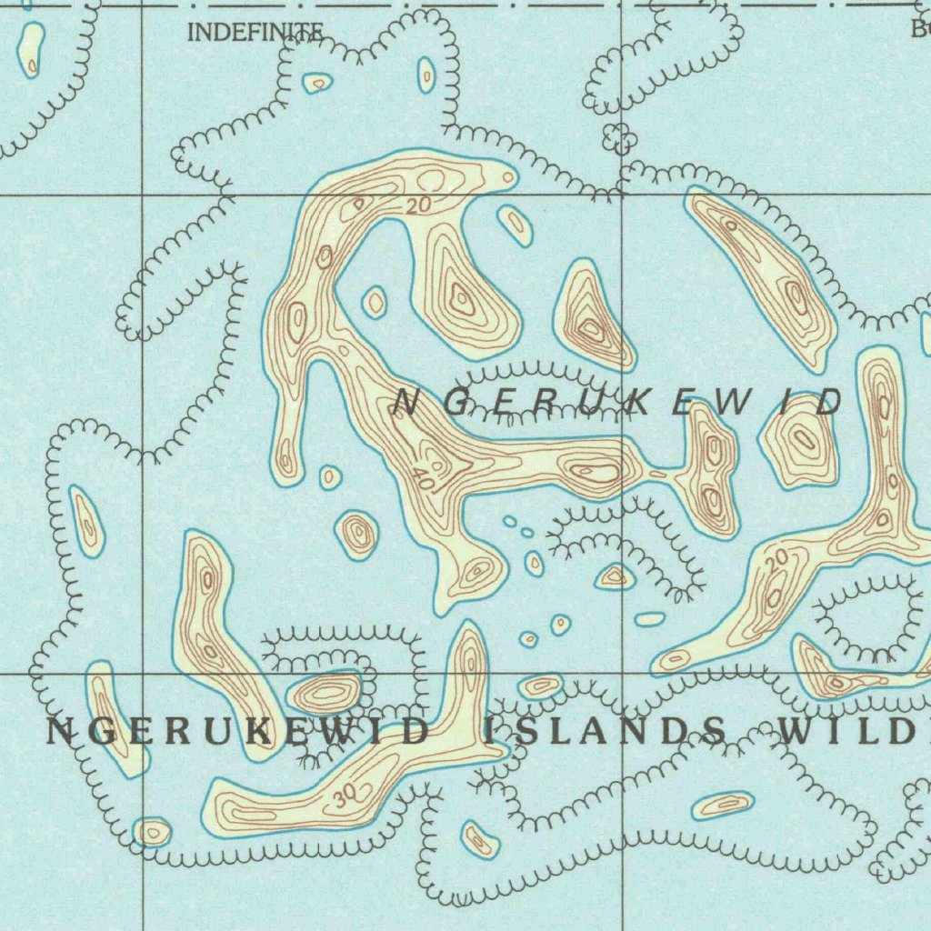 Chelbacheb (Rock Islands) South, PW (1998, 25000-Scale) Map by United ...