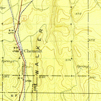 Chemult, OR (1935, 125000-Scale) Map by United States Geological Survey ...
