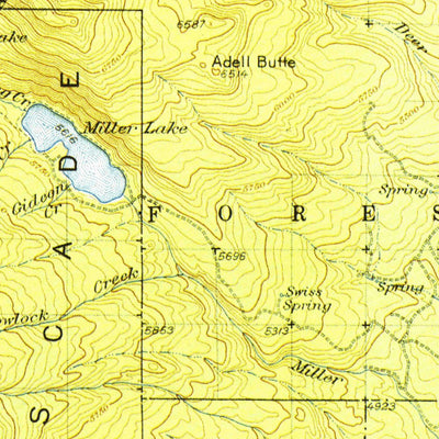 Chemult, OR (1935, 125000-Scale) Map by United States Geological Survey ...