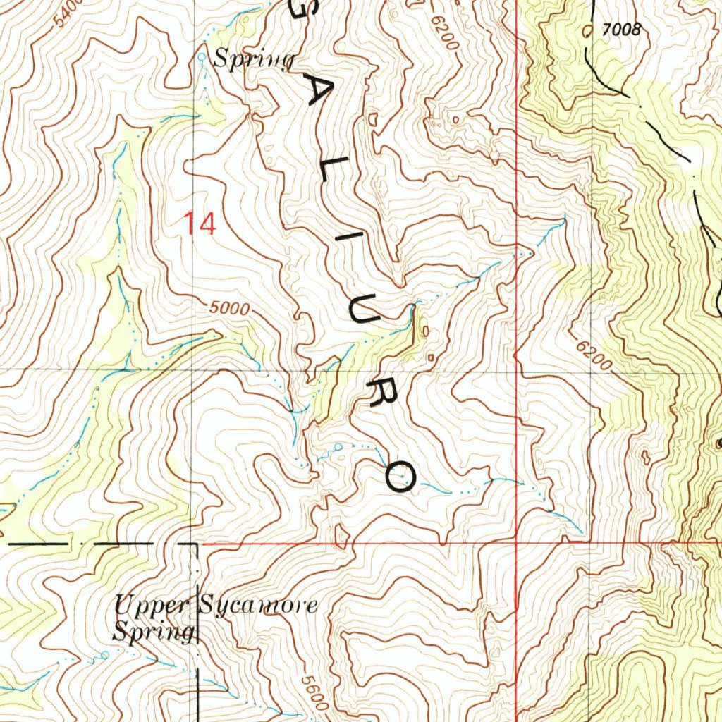 Cherry Spring Peak, AZ (1981, 24000-Scale) Map by United States ...