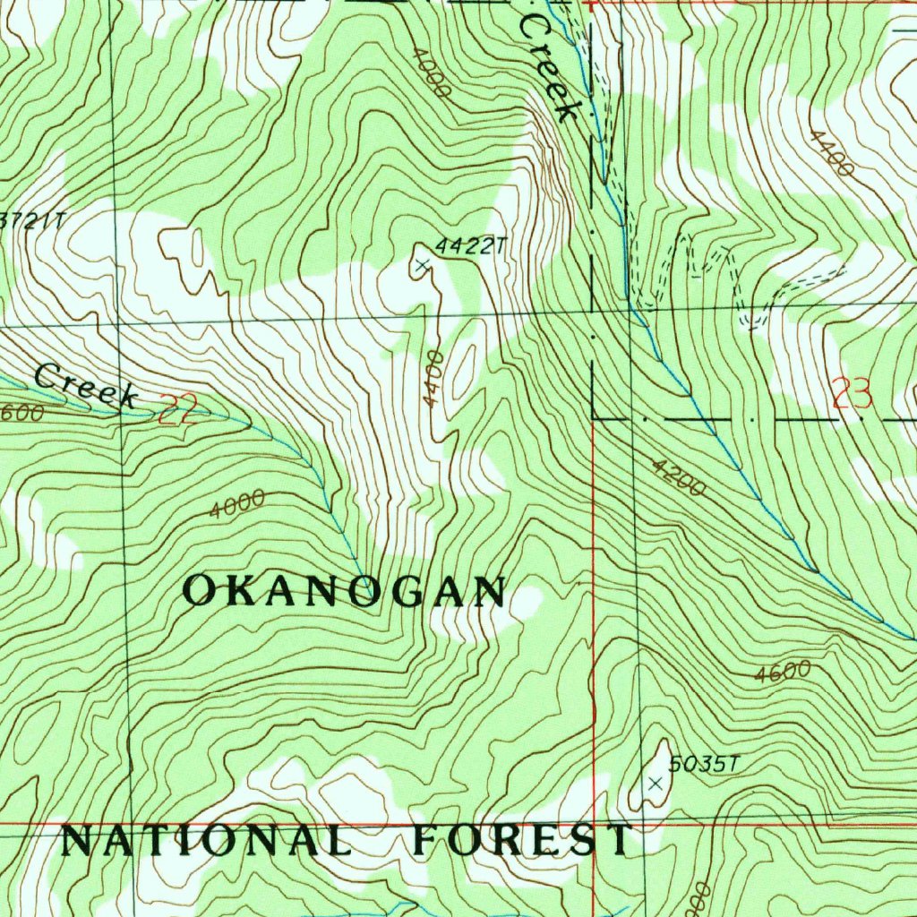 Chesaw, WA (1988, 24000-Scale) Map by United States Geological Survey ...