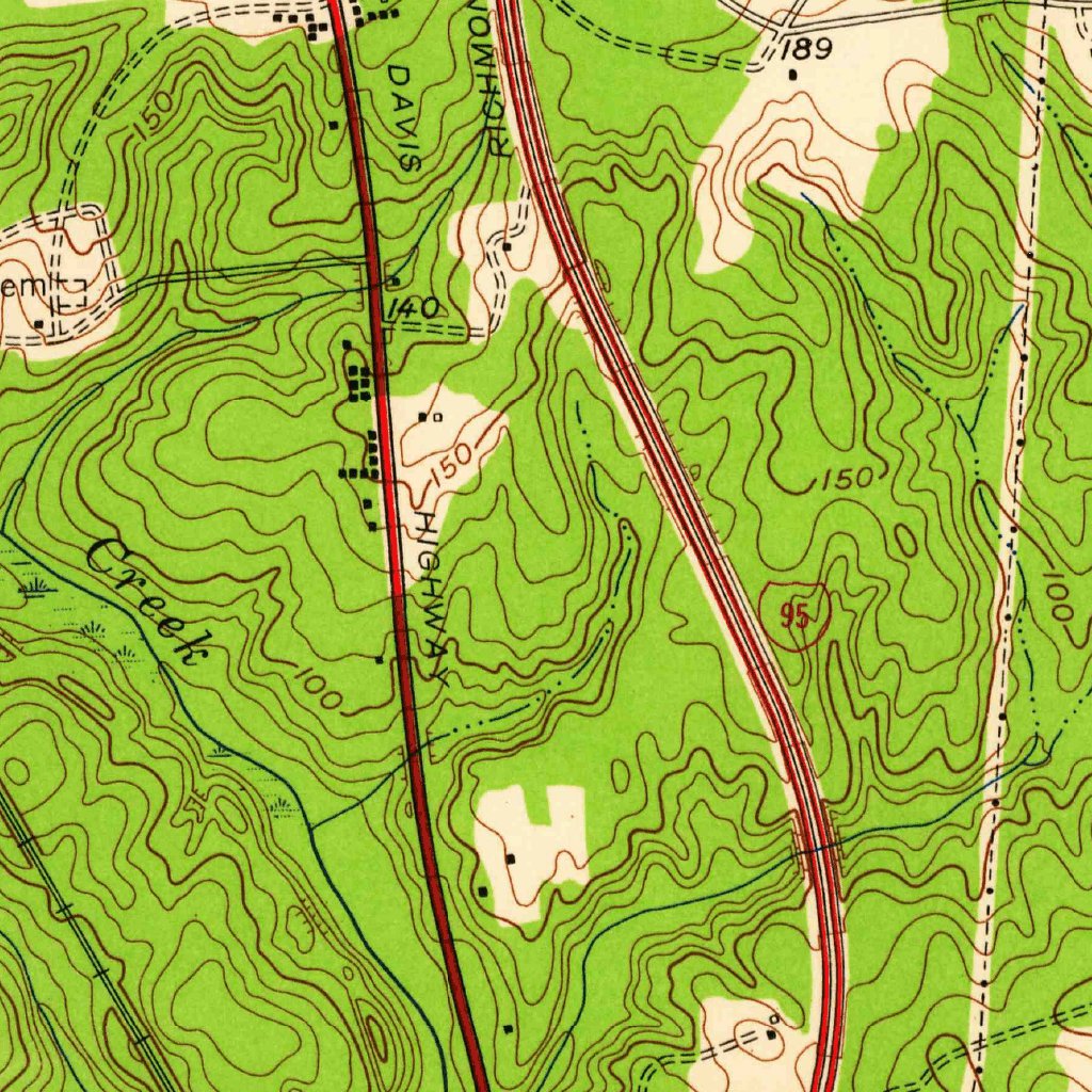 Chester, VA (1952, 24000-Scale) Map by United States Geological Survey ...