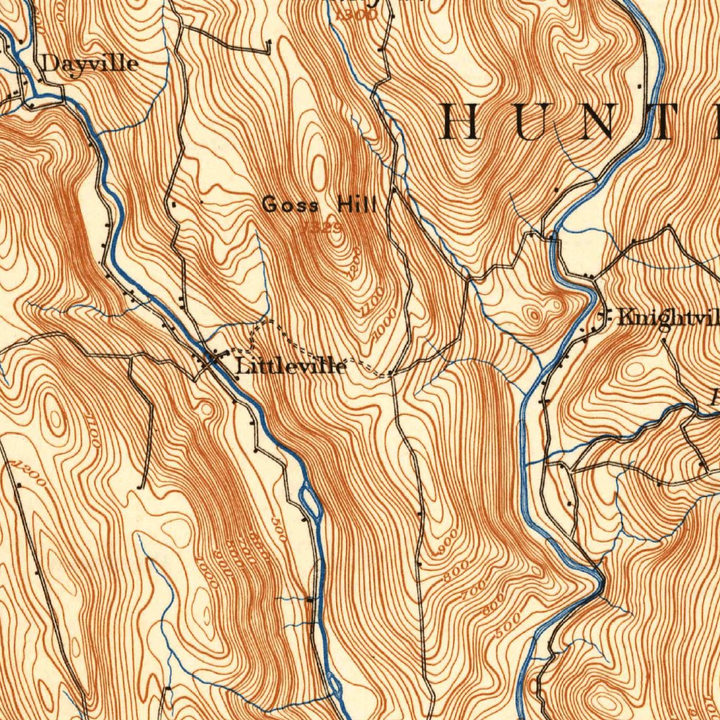 Chesterfield, MA (1895, 62500-Scale) Map by United States Geological ...