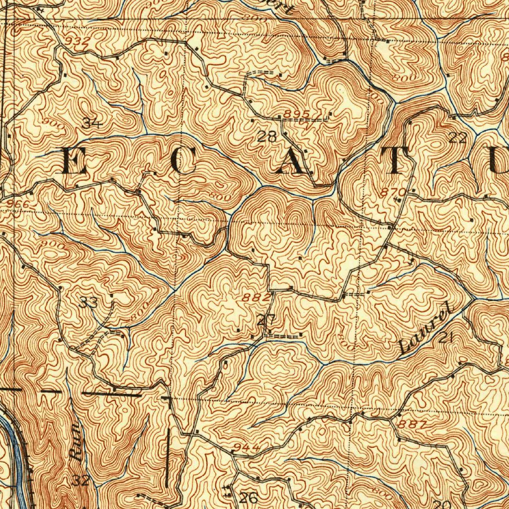 Chesterhill, OH (1906, 62500-Scale) Map by United States Geological ...