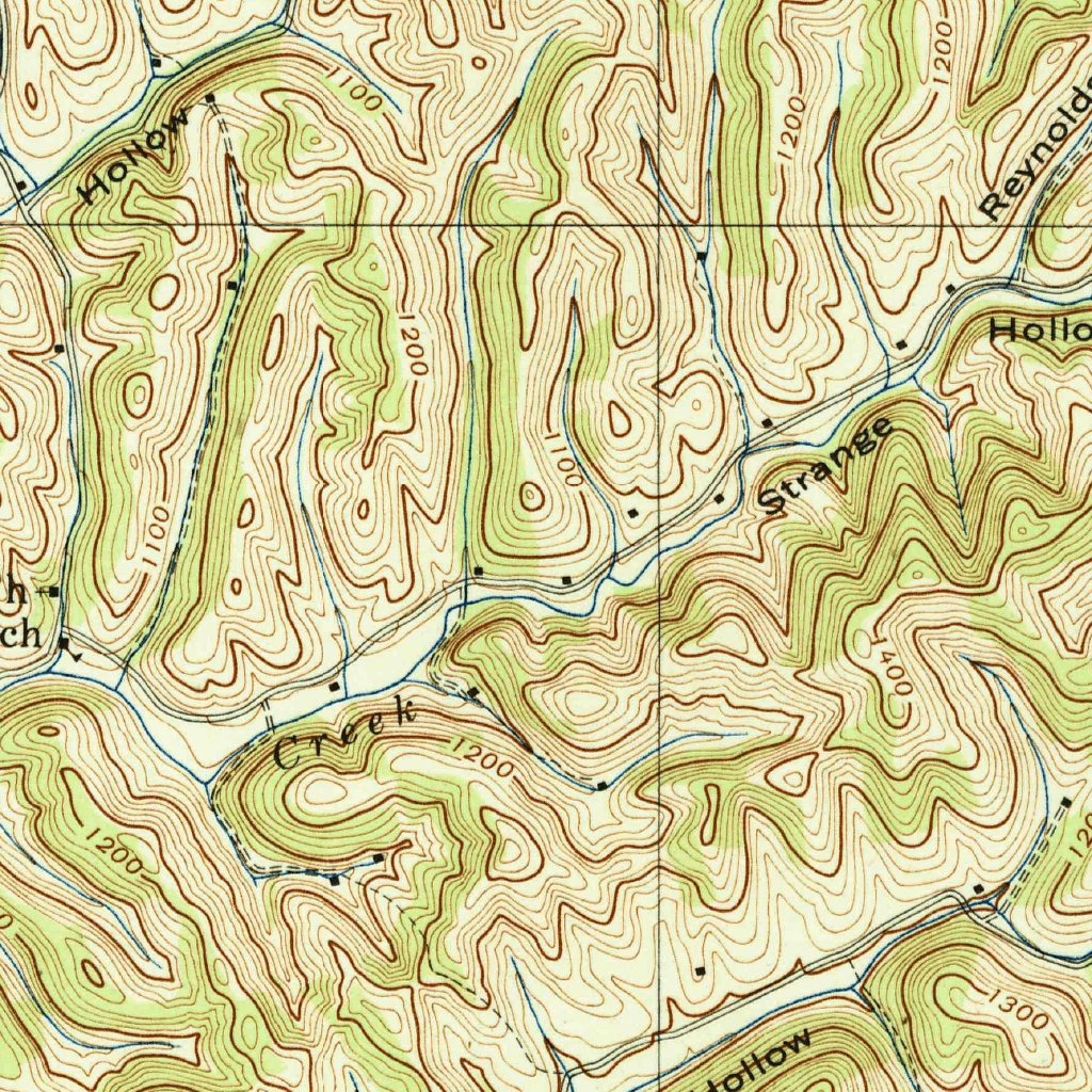 Chestnut Hill, TN (1940, 24000-Scale) Map by United States Geological ...