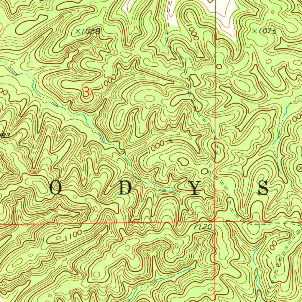 Chewey, OK (1972, 24000-Scale) Map by United States Geological Survey ...