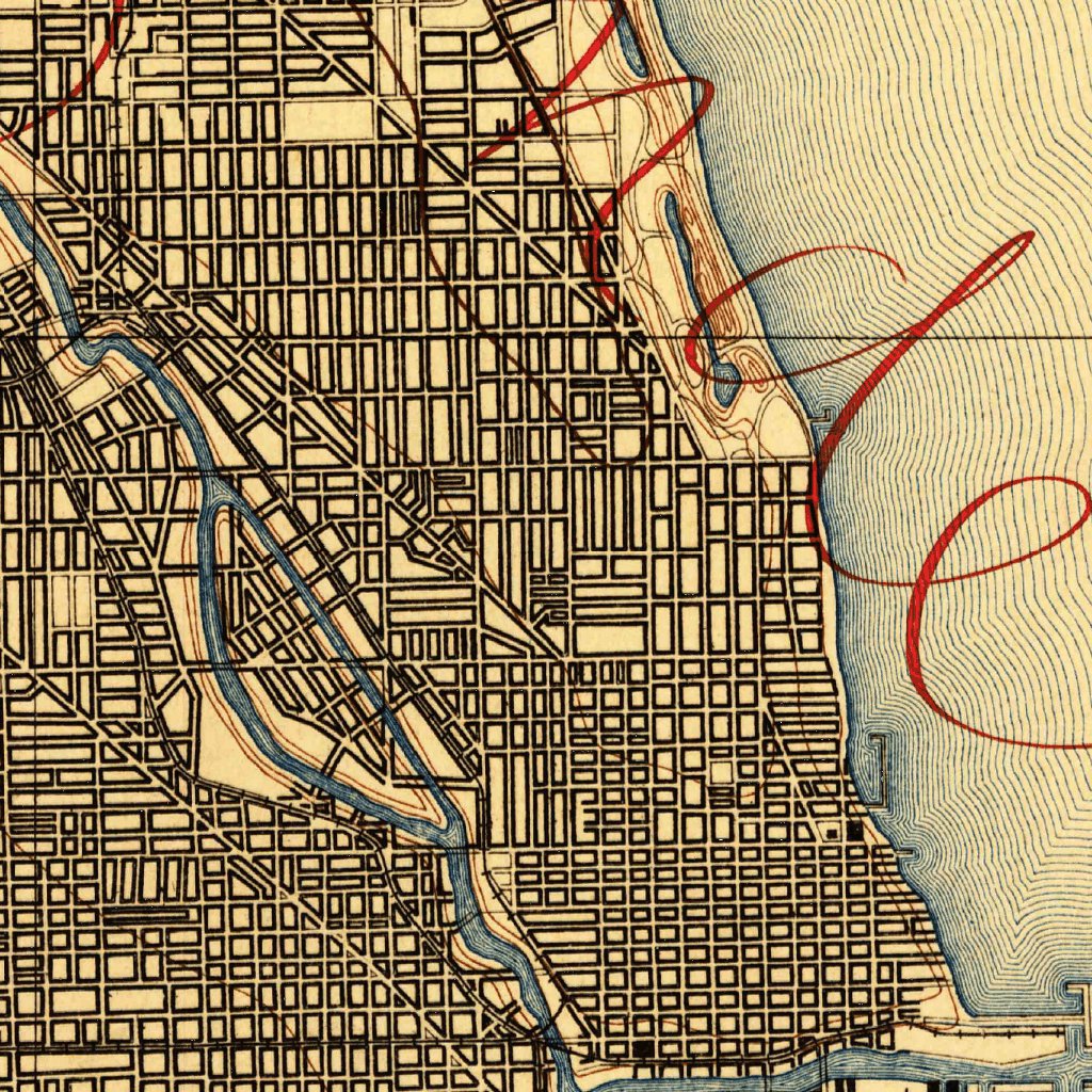 Chicago, IL-IN (1889, 62500-Scale) Map by United States Geological ...