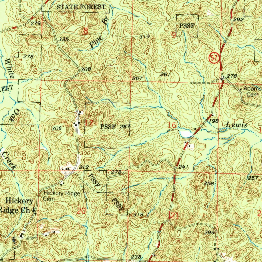 Chidester, AR (1978, 62500-Scale) Map by United States Geological ...