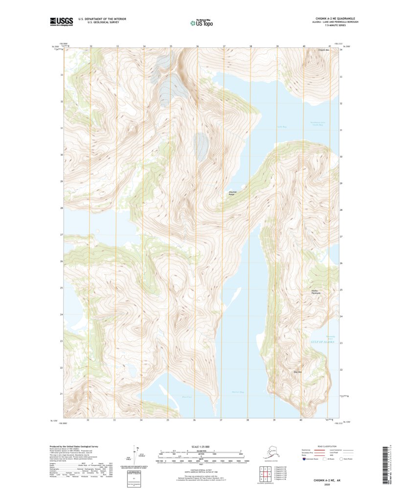 Chignik A-2 NE, AK (2020, 25000-Scale) Map by United States Geological ...