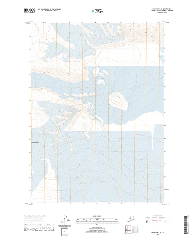Chignik A-5 NE, AK (2020, 25000-Scale) Map by United States Geological ...