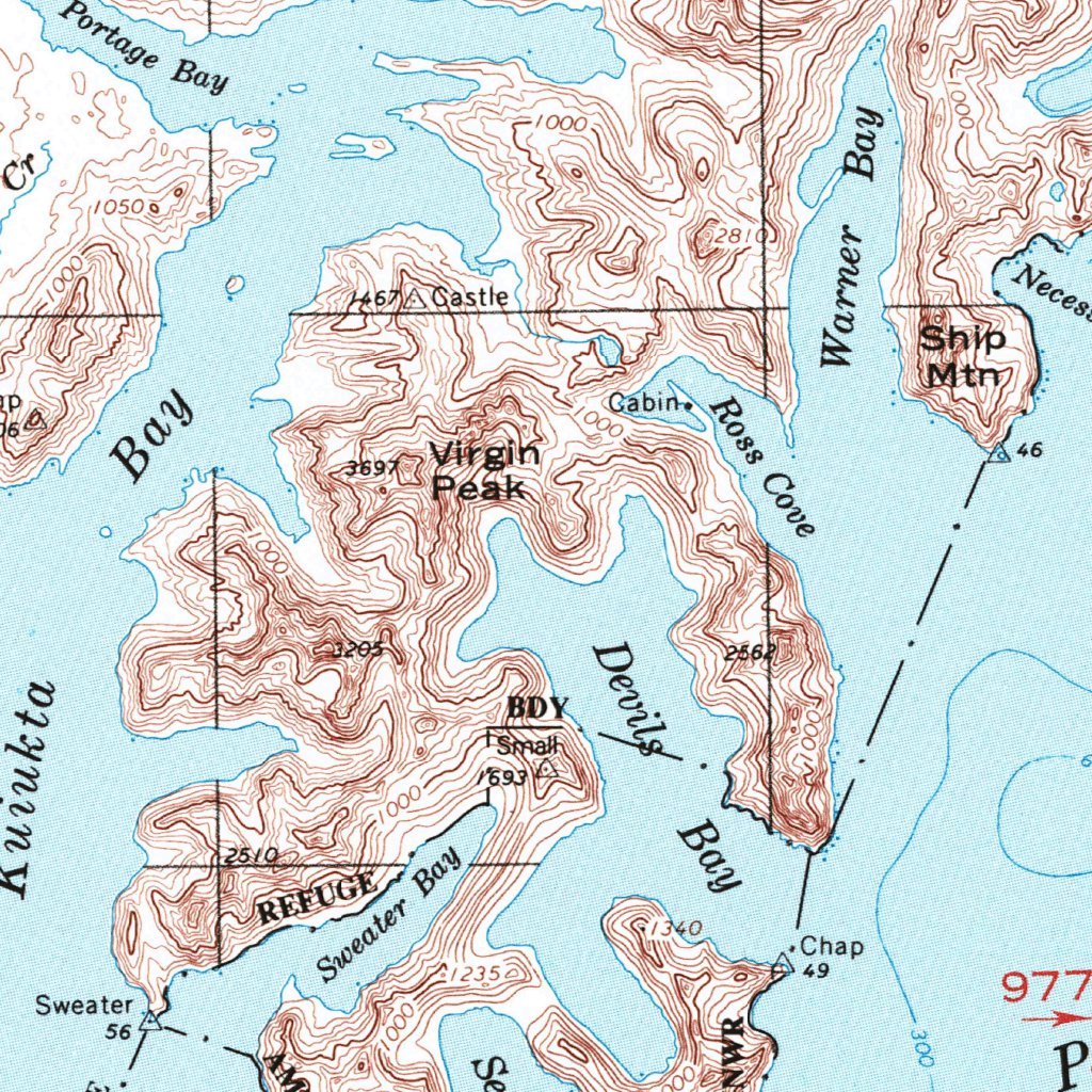 Chignik, AK (1963, 250000-Scale) Map by United States Geological Survey ...