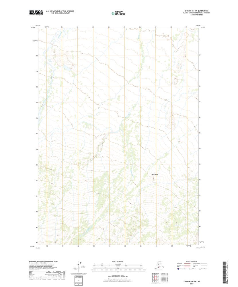 Chignik B-4 NW, AK (2020, 25000-Scale) Map by United States Geological ...