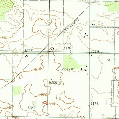 Chippewa Lake South, MI (1985, 24000-Scale) Map by United States ...