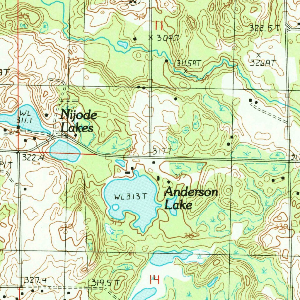 Chippewa Lake South, MI (1985, 24000-Scale) Map by United States ...