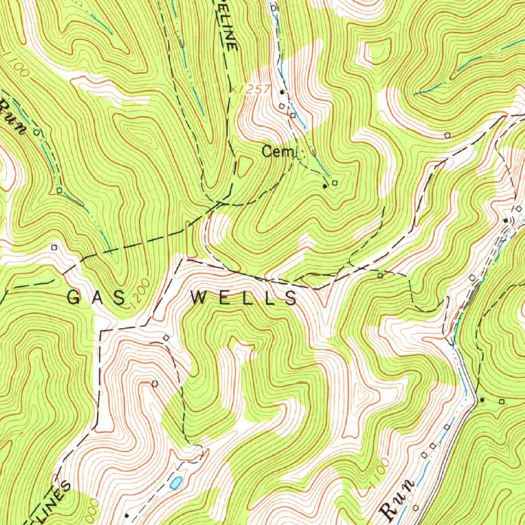 Chloe, WV (1966, 24000-Scale) Map by United States Geological Survey ...