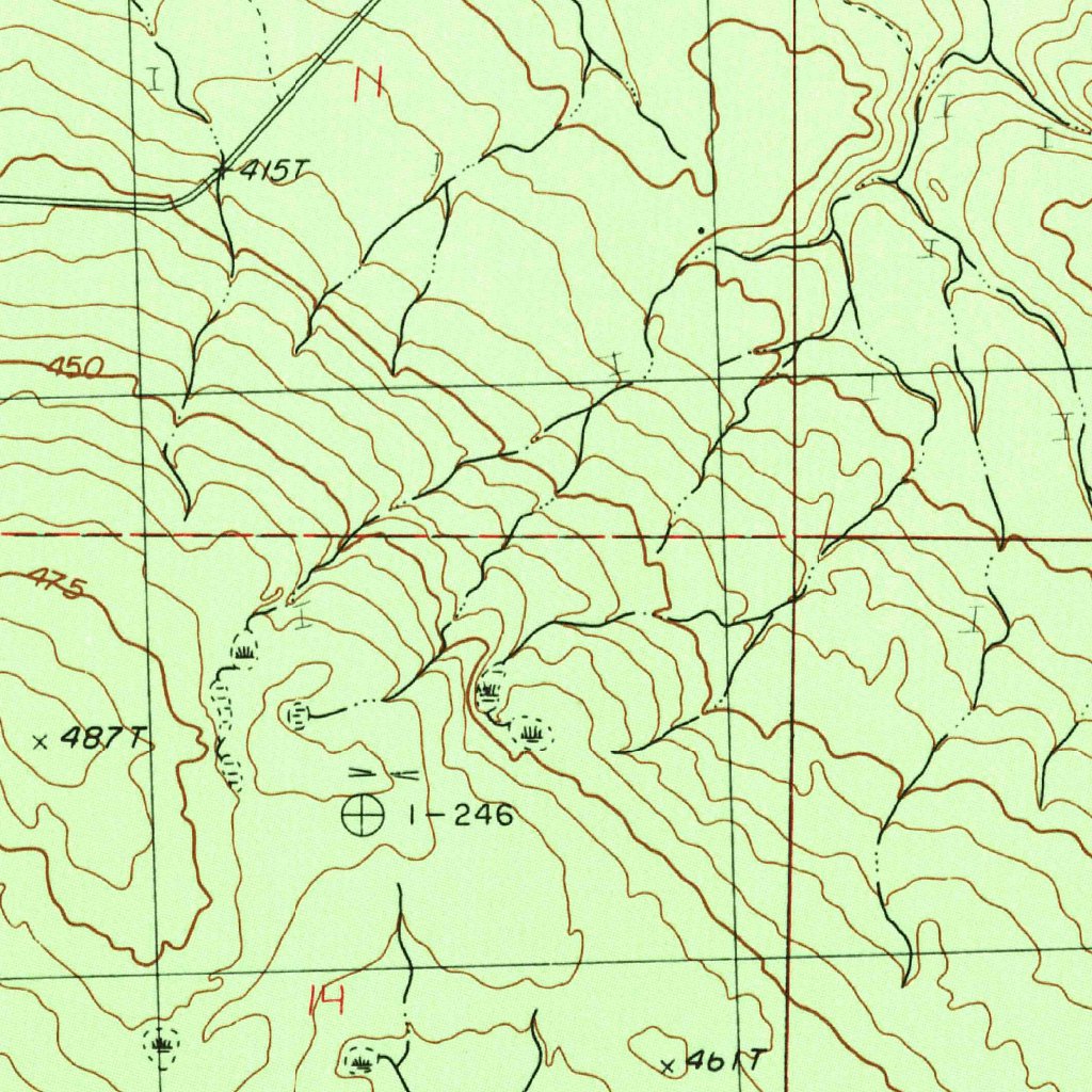 Choate, MI (1982, 25000-Scale) Map by United States Geological Survey ...