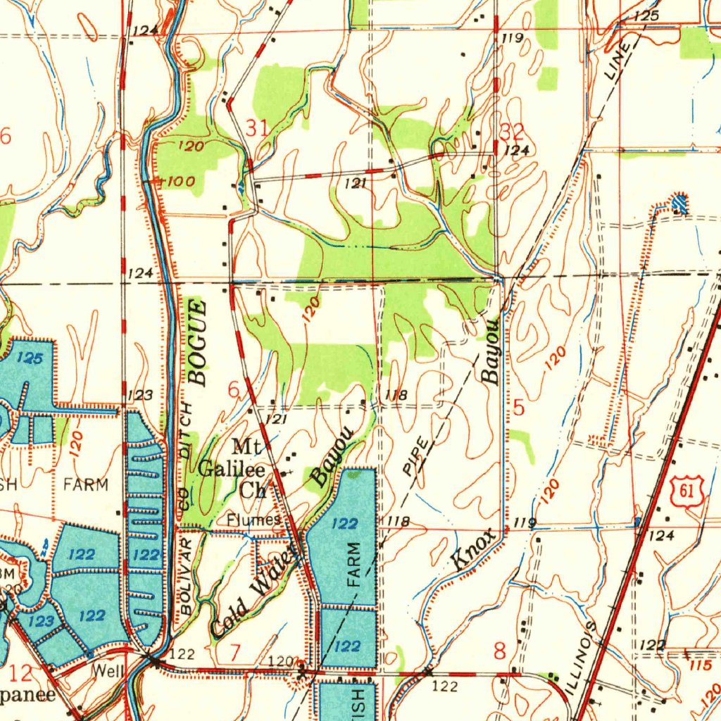 Choctaw, MS (1969, 62500-Scale) Map by United States Geological Survey ...