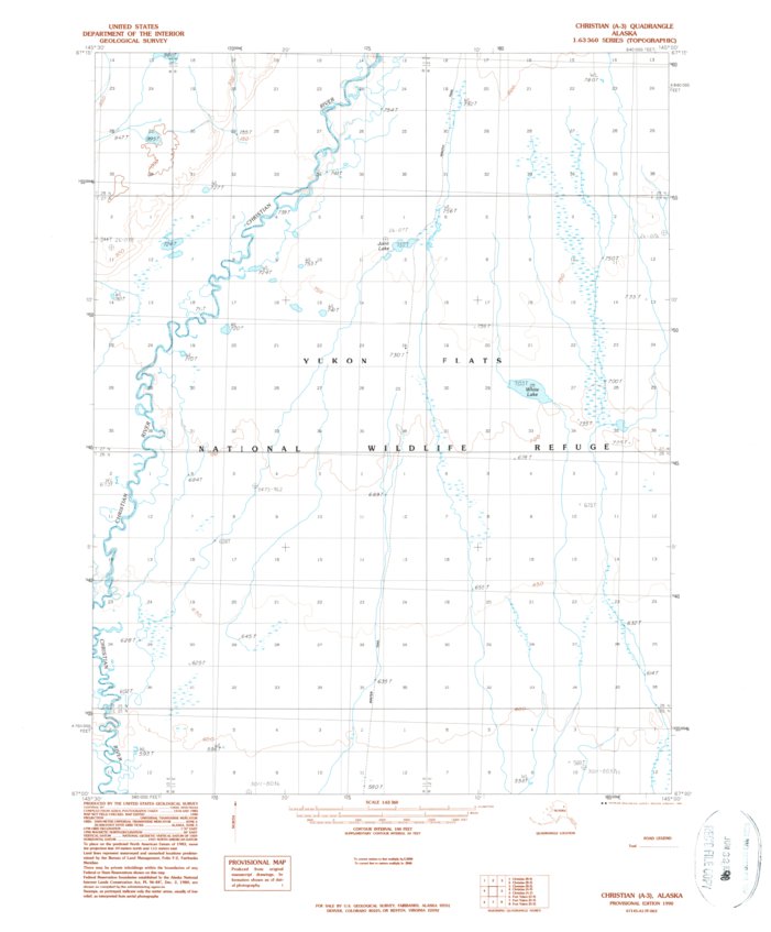 Christian A-3, AK (1990, 63360-Scale) Map by United States Geological ...