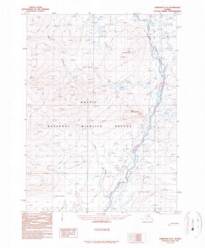 Christian C-5, AK (1990, 63360-Scale) Map by United States Geological ...