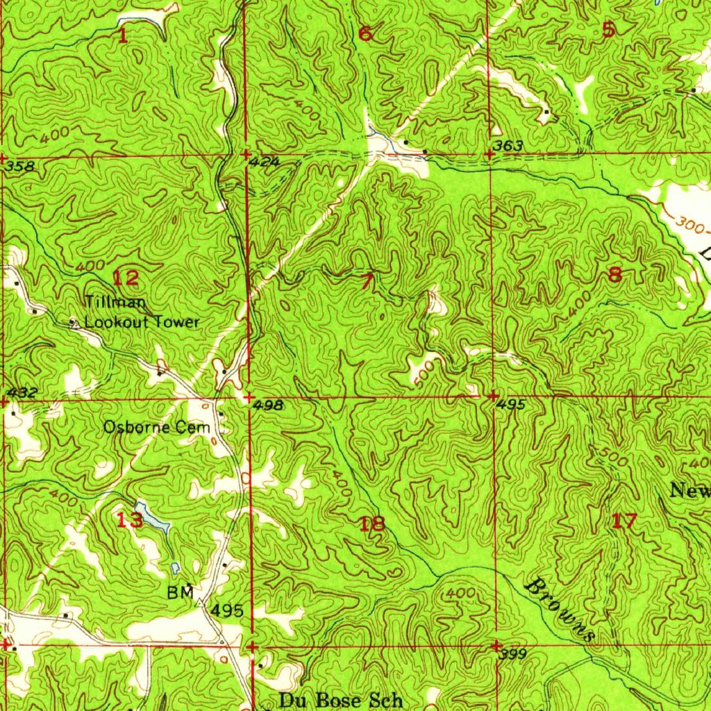 Chunky, MS (1957, 62500-Scale) Map by United States Geological Survey ...