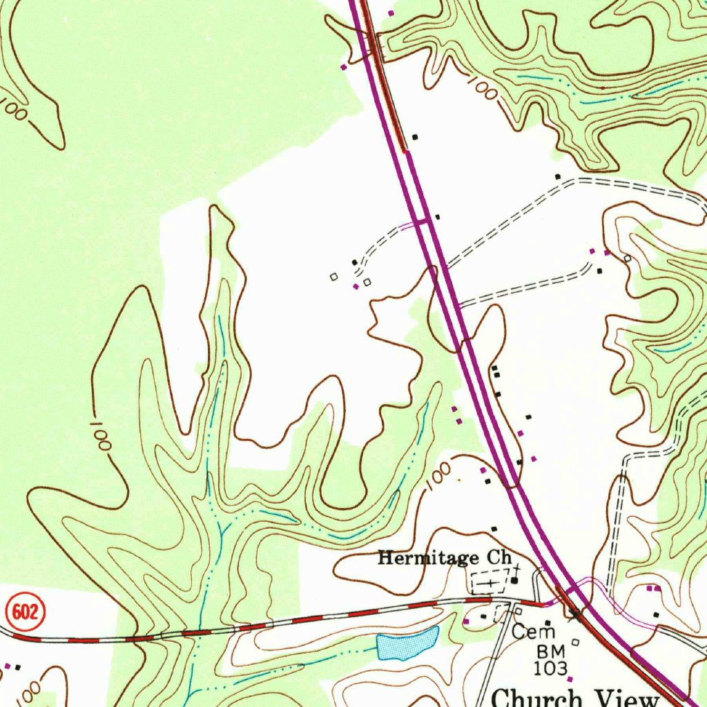 Church View, VA (1968, 24000-Scale) Map by United States Geological ...